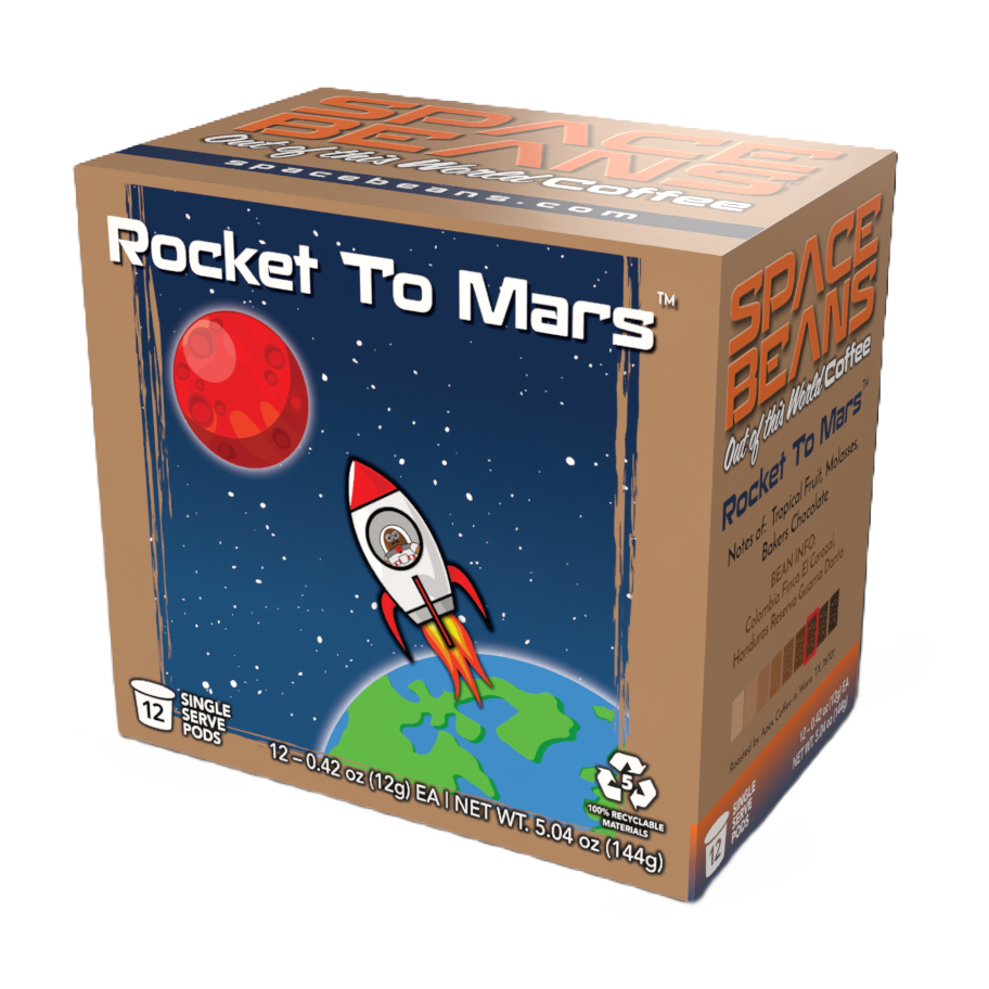 Rocket To Mars (12-Pack Single Serve Pods) – Space Beans Coffee